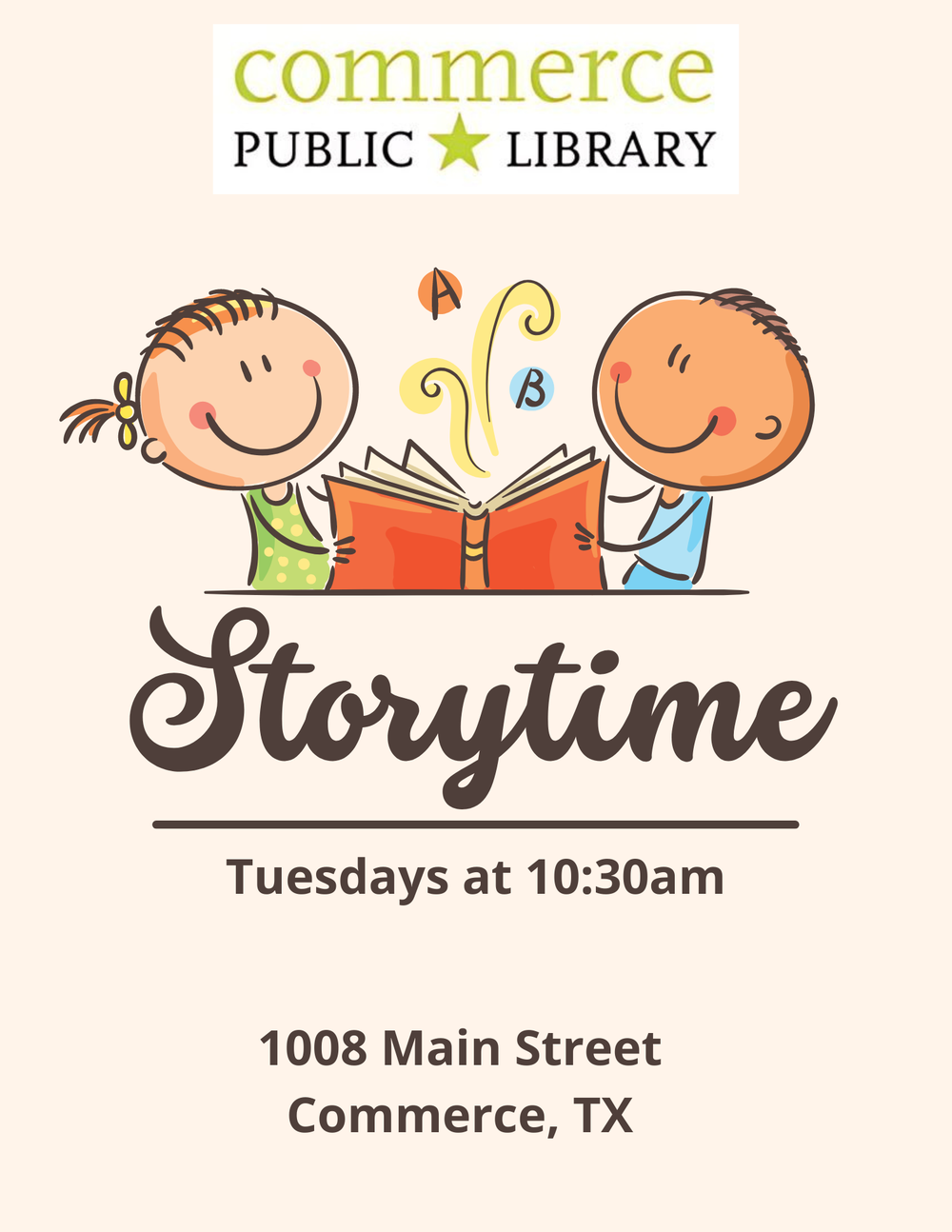 Enriching Our Community, Expanding Our World — Commerce Public Library